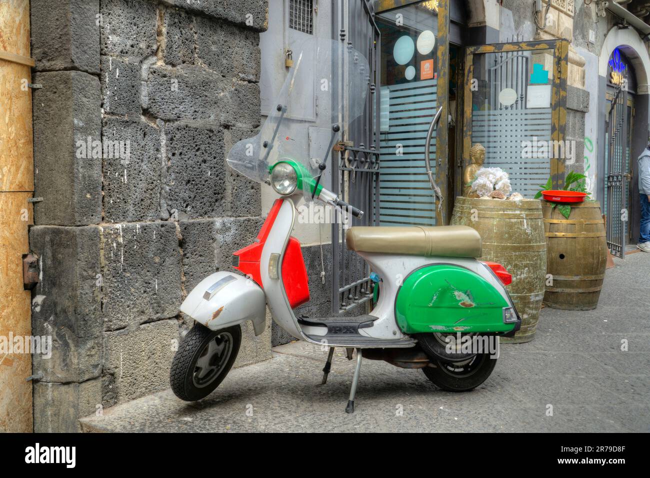 Vespa Italy Flag