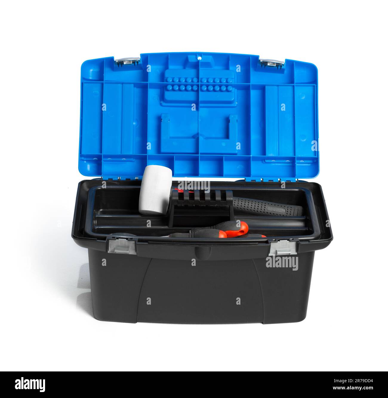 Toolkit box isolated on the white background Stock Photo - Alamy
