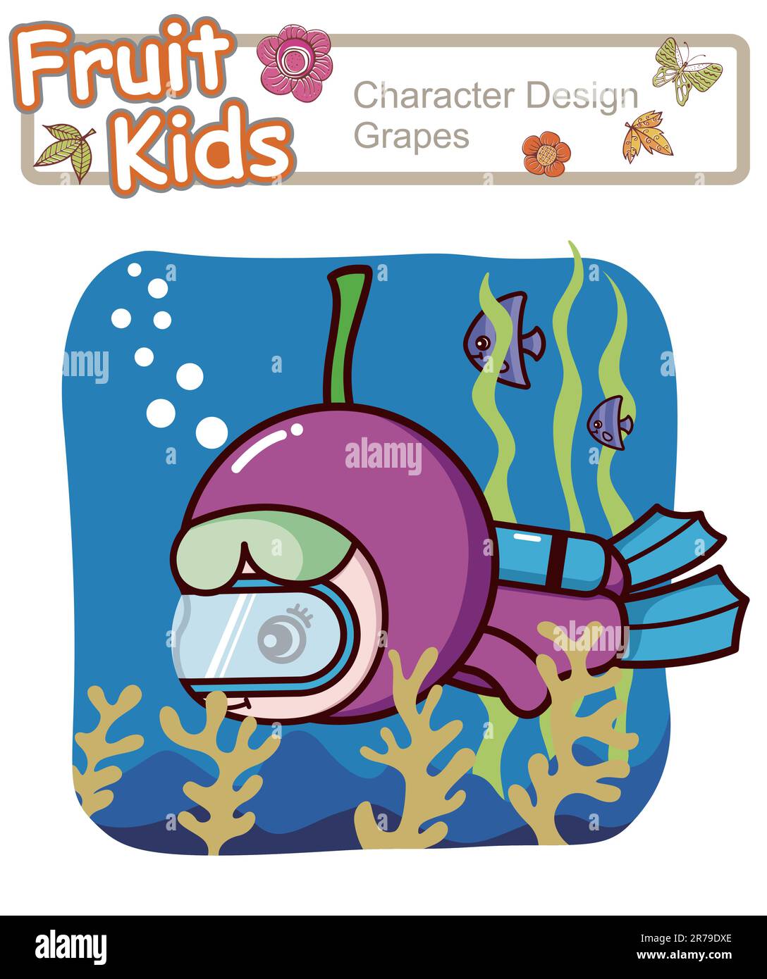 Illustration of active child playing in summer Stock Vector Image & Art ...