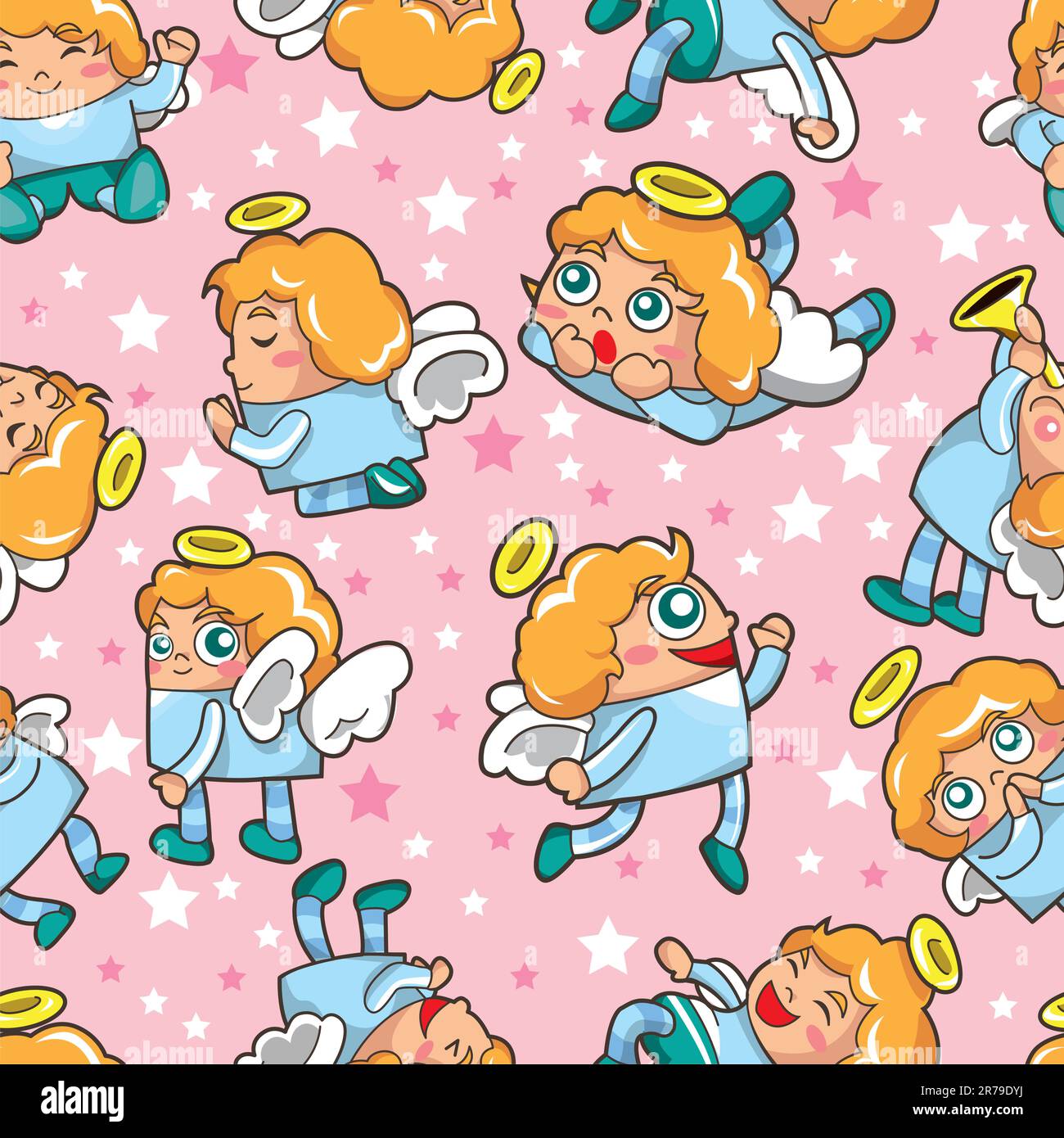 Angel pattern hi-res stock photography and images - Alamy