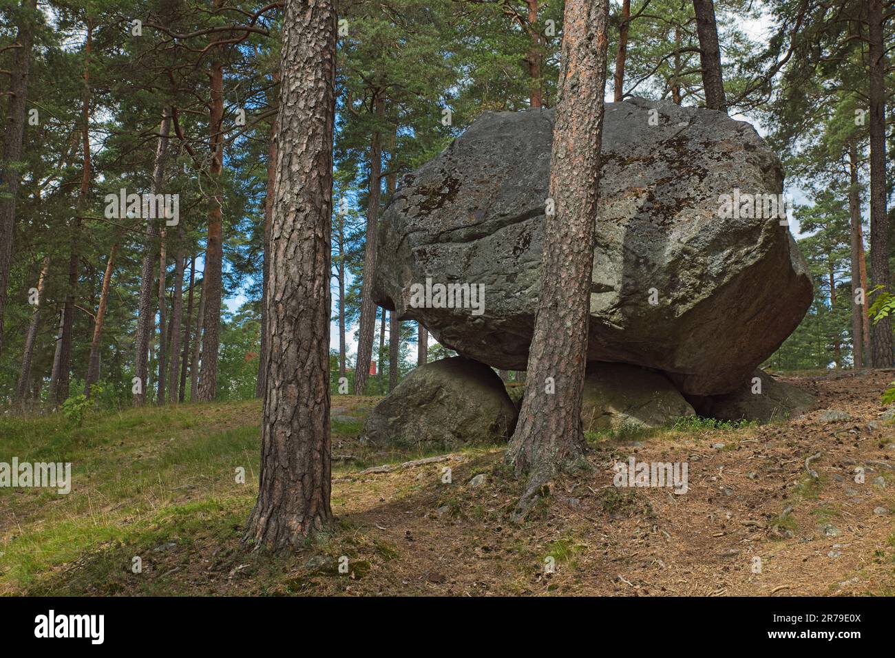Ramunder boulder is a rock deposited in ice age when ice melted ...