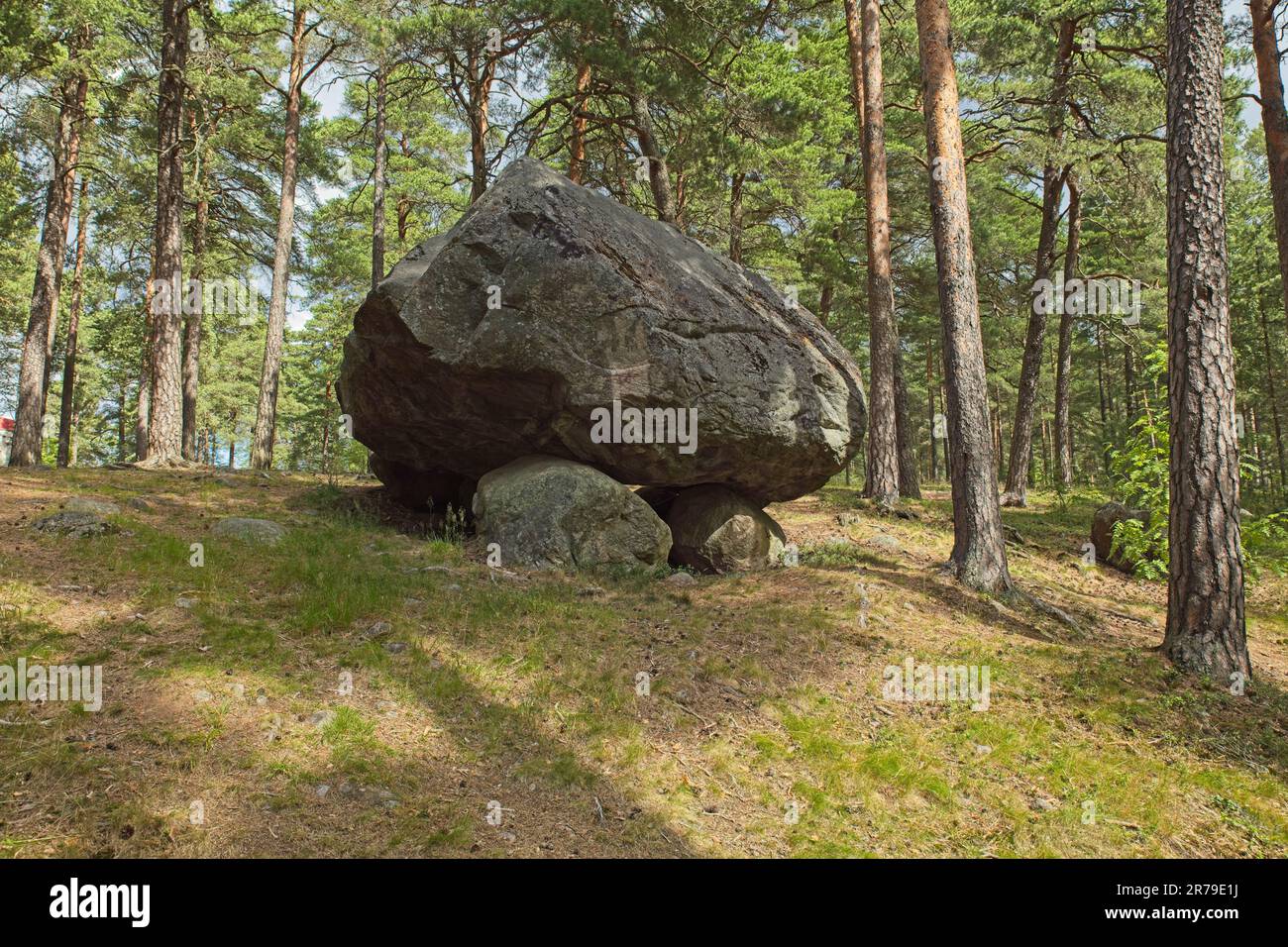 Ramunder boulder is a rock deposited in ice age when ice melted ...