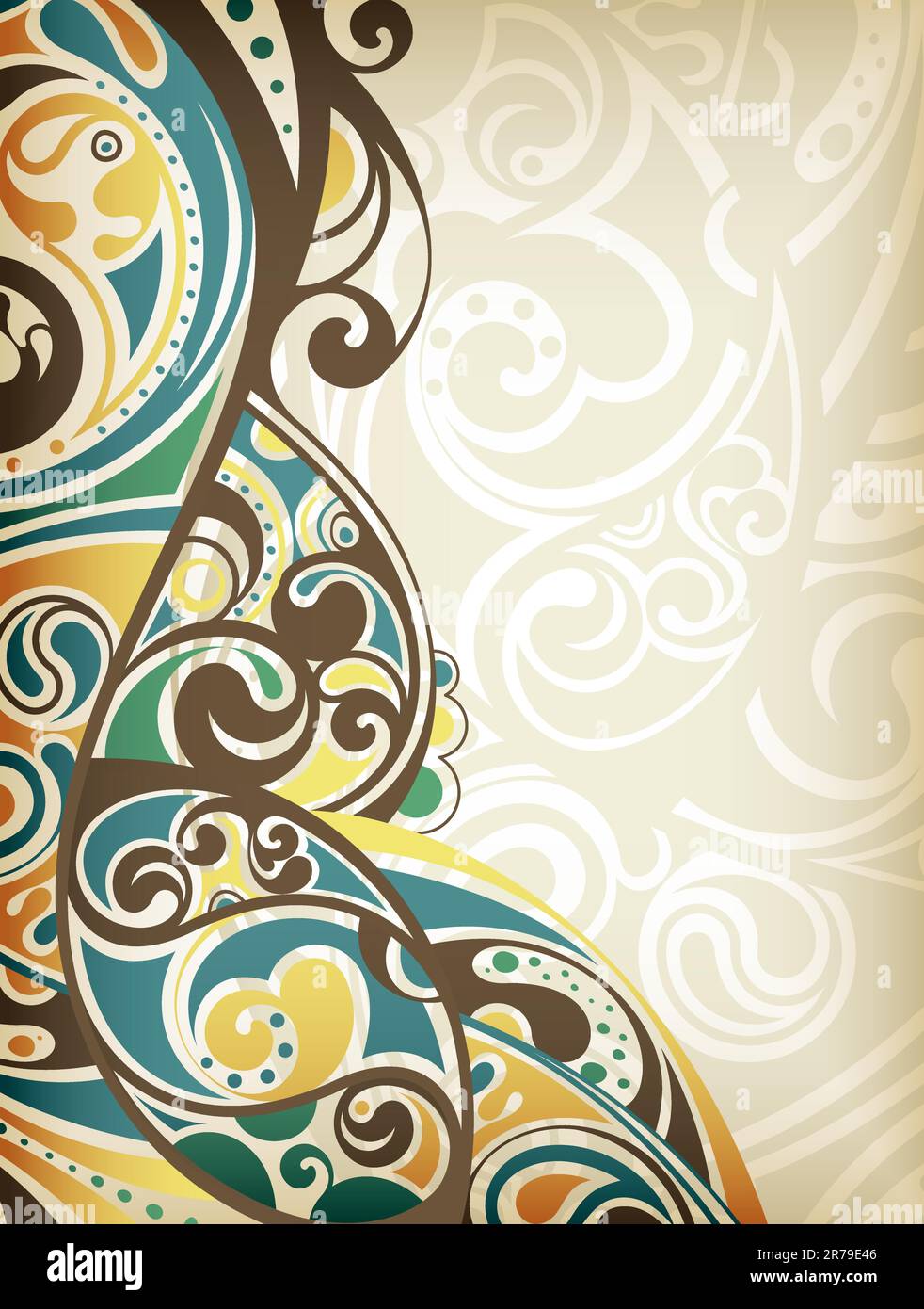 Illustration of abstract curve background Stock Vector Image & Art - Alamy