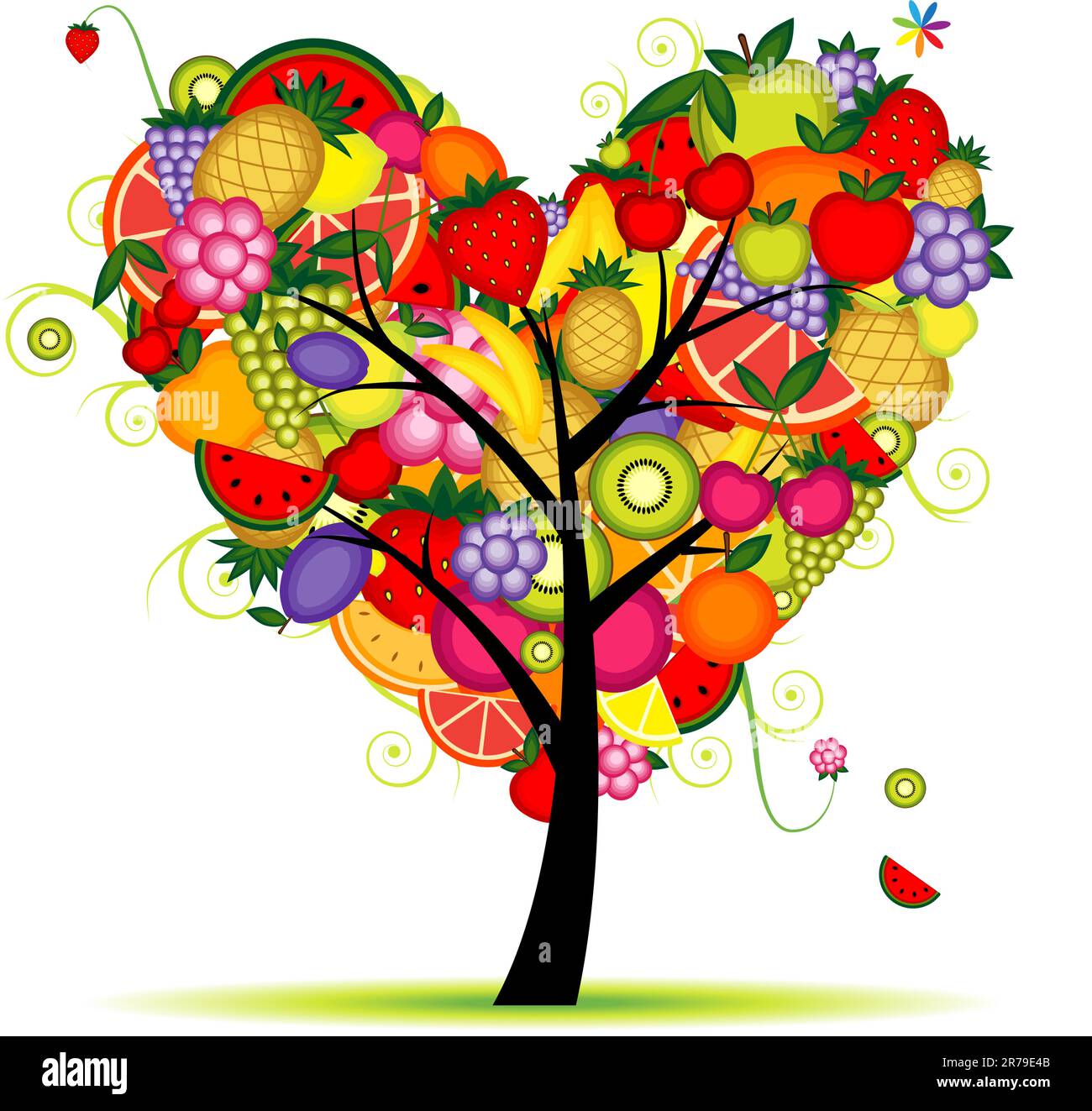 Butterflies and fruit Cut Out Stock Images & Pictures - Alamy