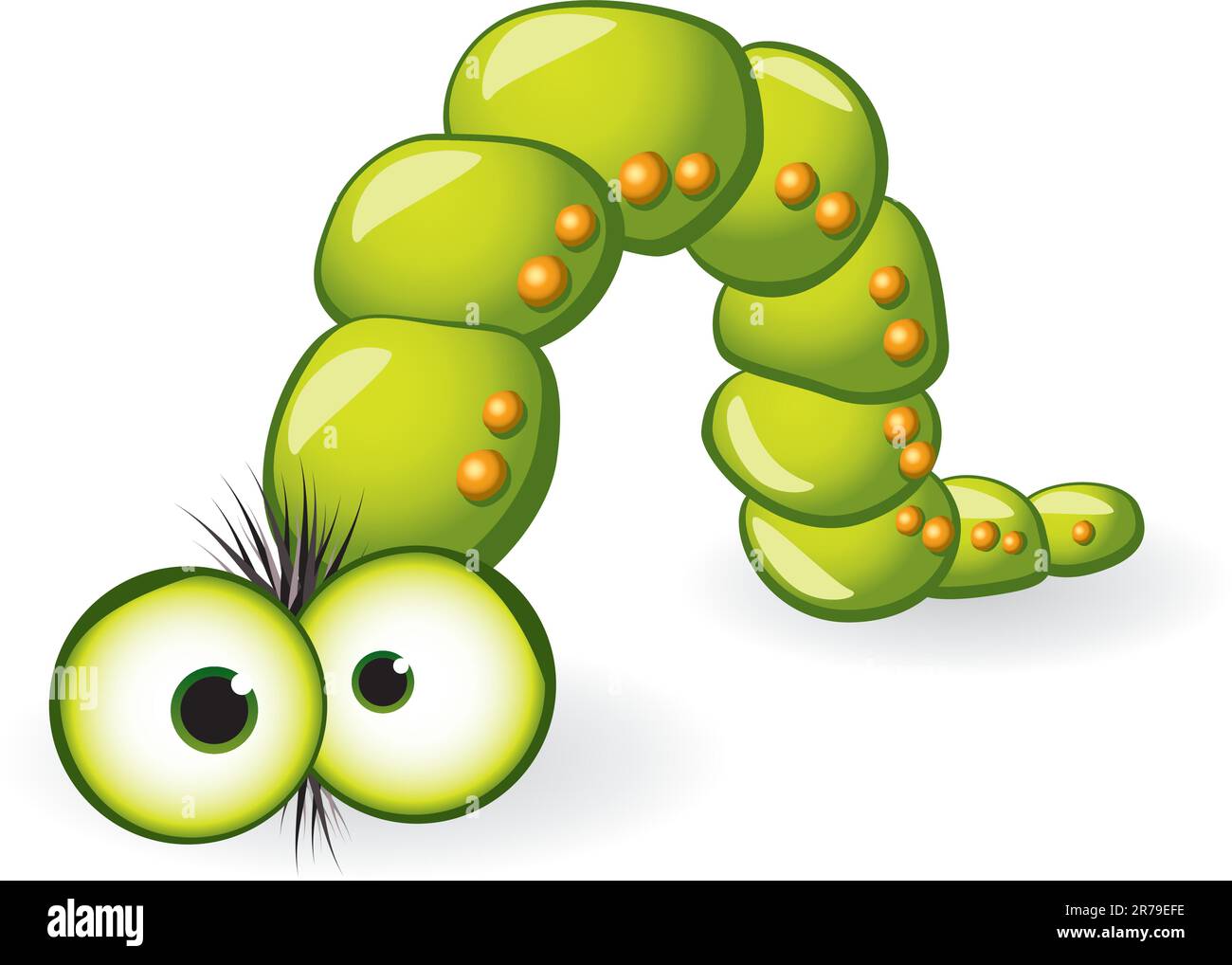 Larva Character. Illustration on white background for design Stock ...