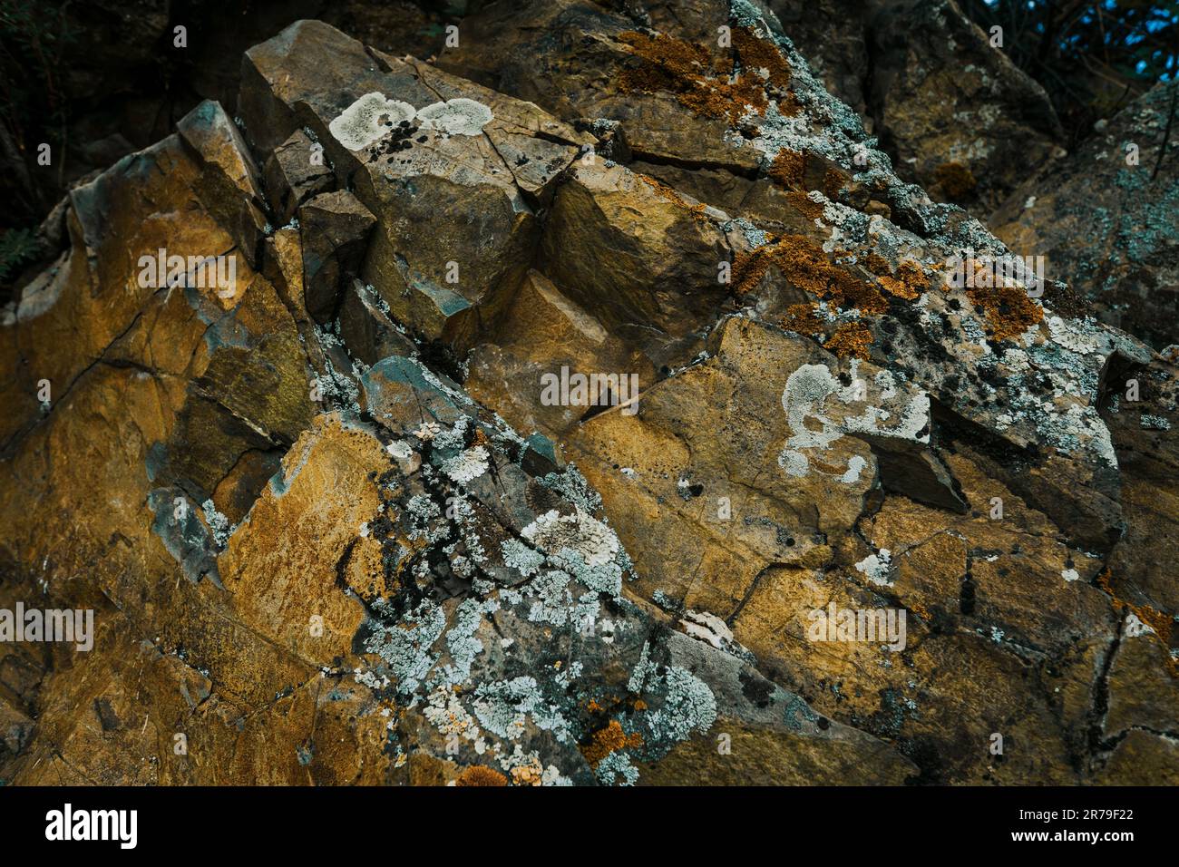 Natural background with stone texture and rough cut and shards Stock ...