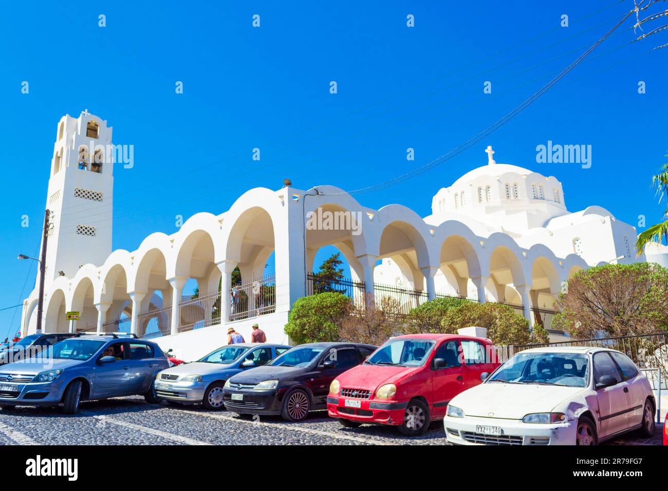 Car parking in front of Candlemas Holy Orthodox Metropolitan Cathedral ...