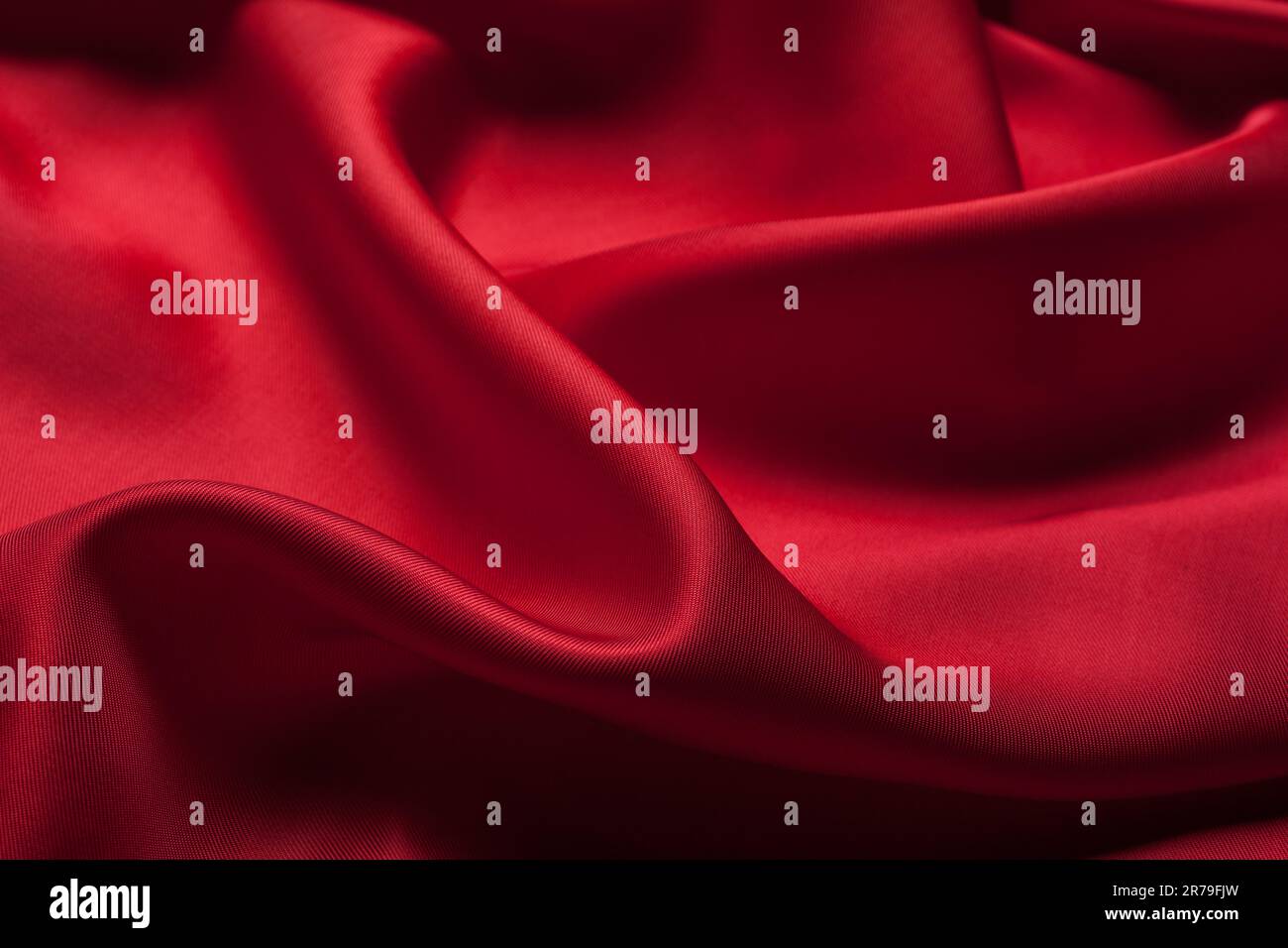 Red cloth waves background texture Stock Photo - Alamy