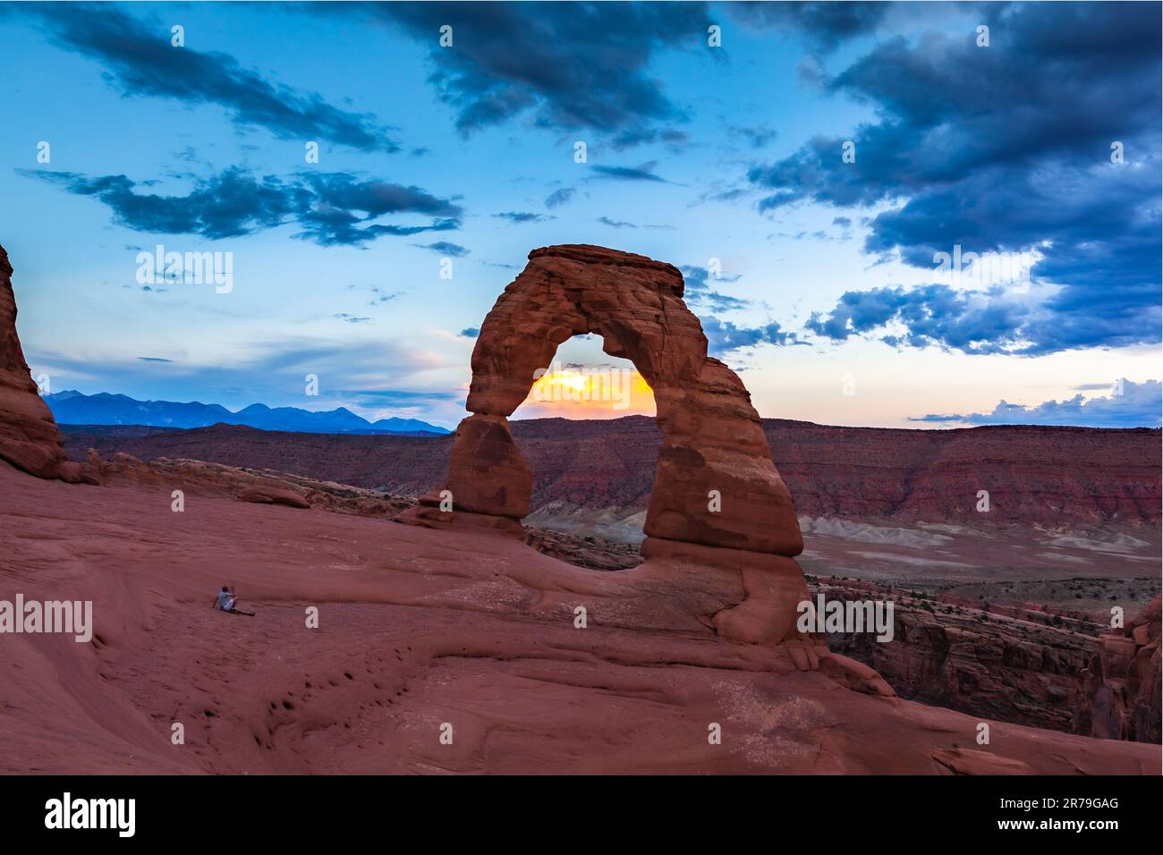 Delicate Arch at sunset. Arches National Parks Utah The park has over ...