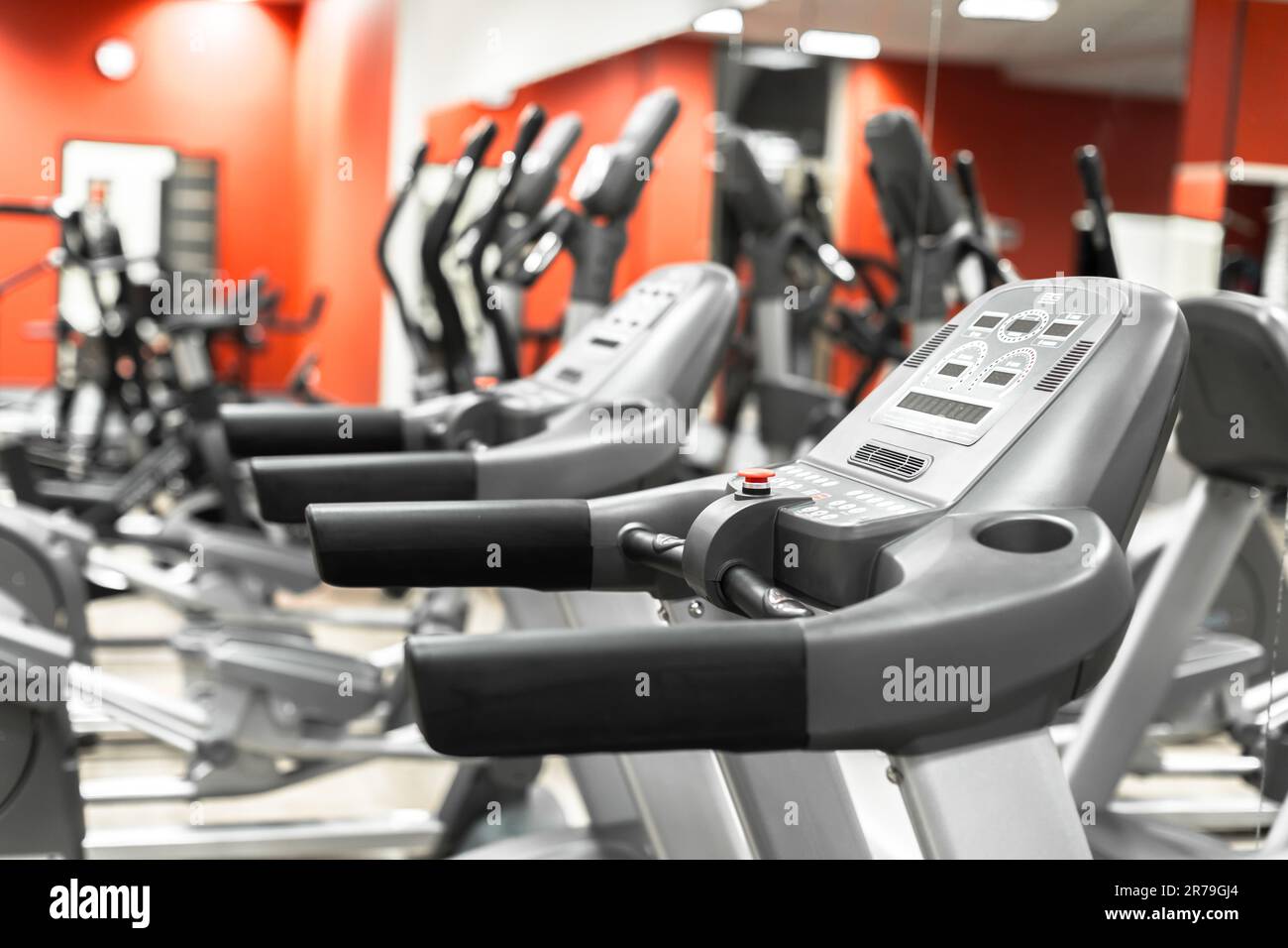 Gym interior with equipment Stock Photo - Alamy