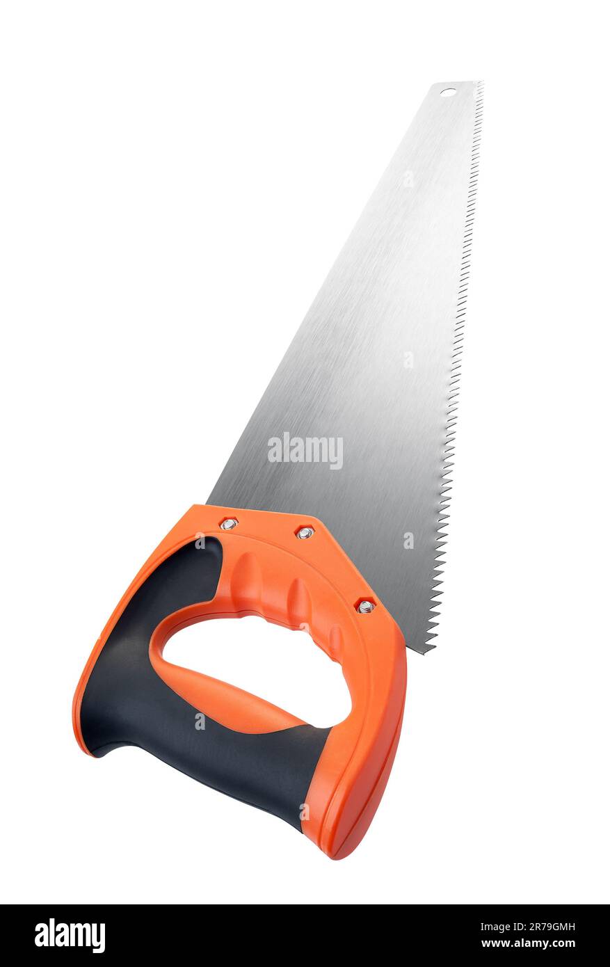Hand saw isolated on white background Stock Photo - Alamy