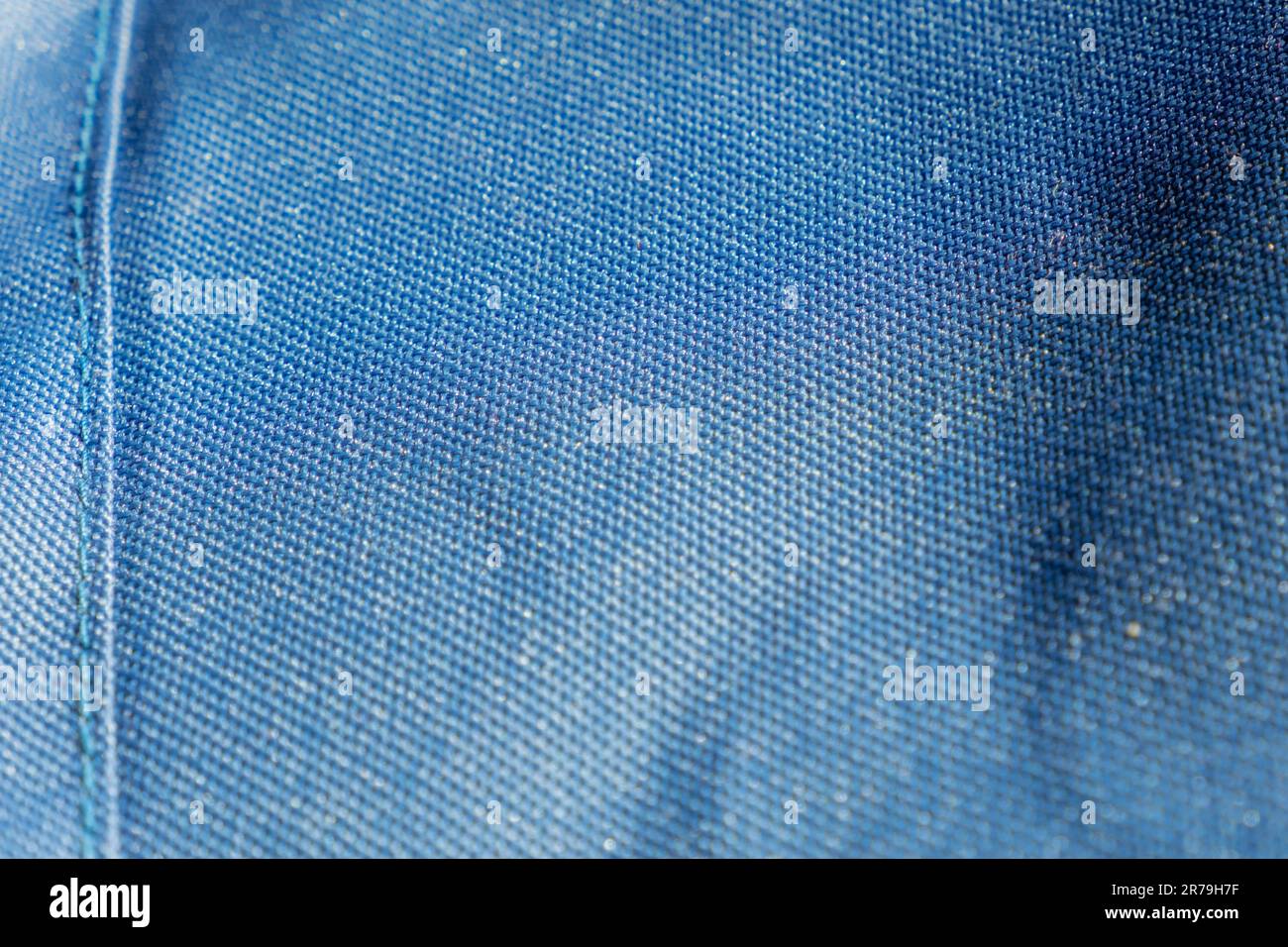 Blue Green Fabric Texture. Macro. Abstract Pattern of Textile. Close Up ...