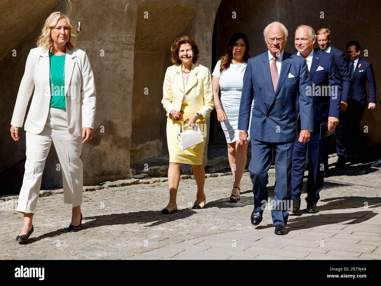 Visby, Sweden. 14th June, 2023. VISBY20230614Swedens King Carl XVI ...