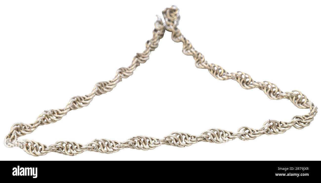 Silver chain isolated hi-res stock photography and images - Alamy