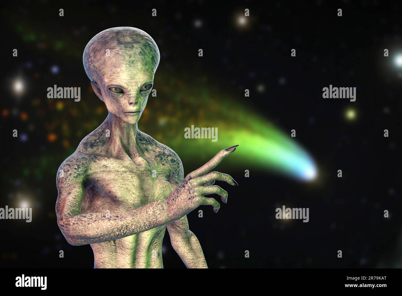 Flying Alien Humanoid