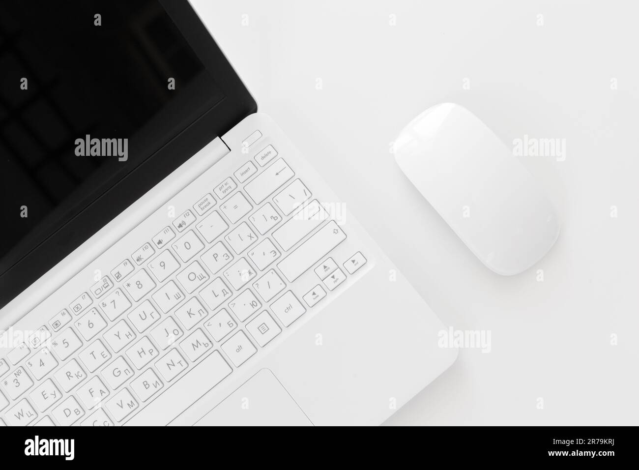 Office table with keyboard Stock Photo - Alamy
