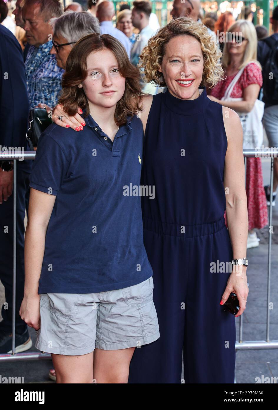 Cathy Newman (right) seen attending the gala night for "Grease The ...