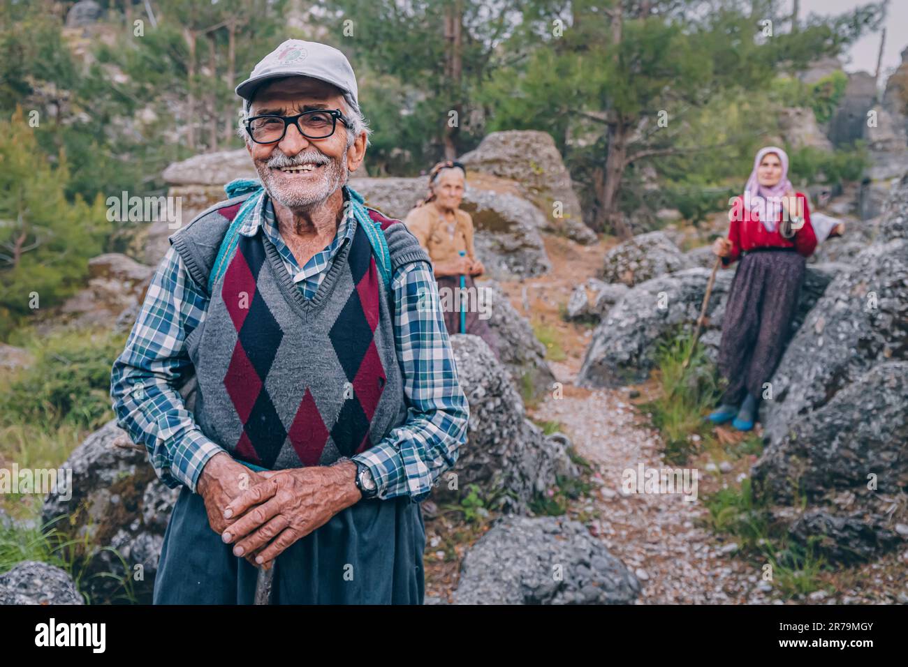 14 May 2023, Altinkaya, Turkey: authentic Turkish retired senior man ...