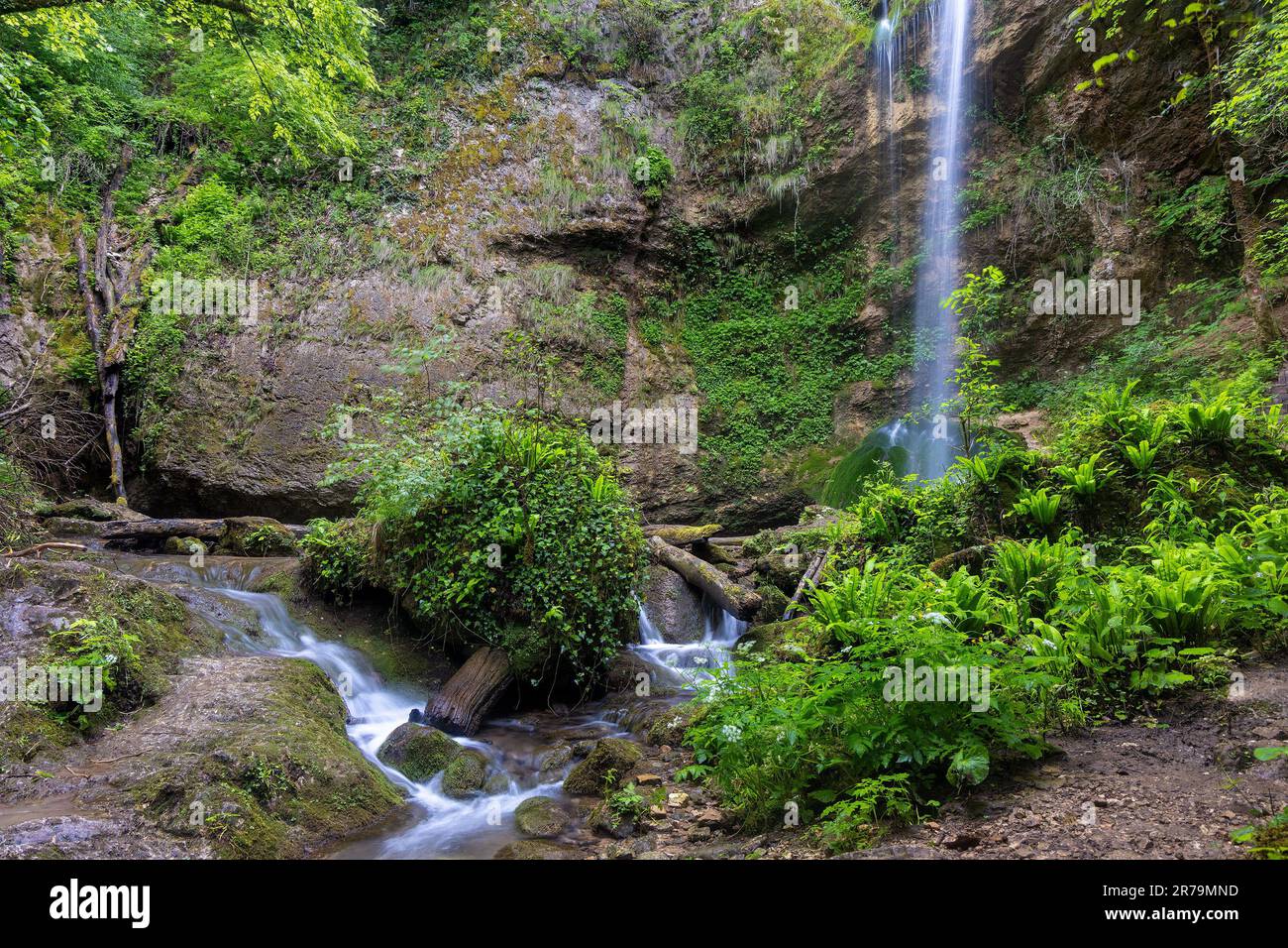 Brisalo Waterfall waterfalls in spring, Zumberak, Croatia Stock Photo ...