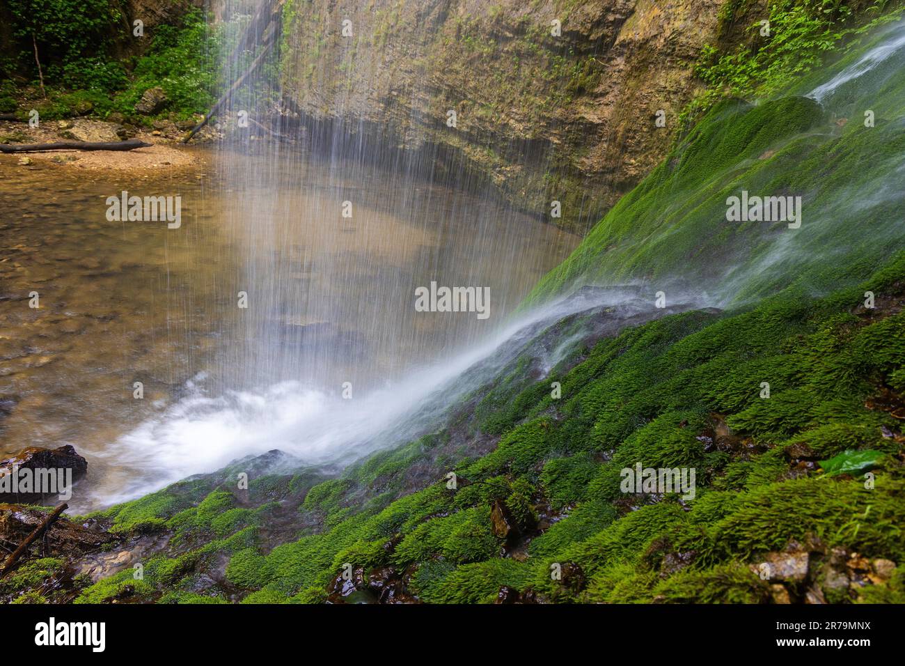 Brisalo Waterfall waterfalls in spring, Zumberak, Croatia Stock Photo ...