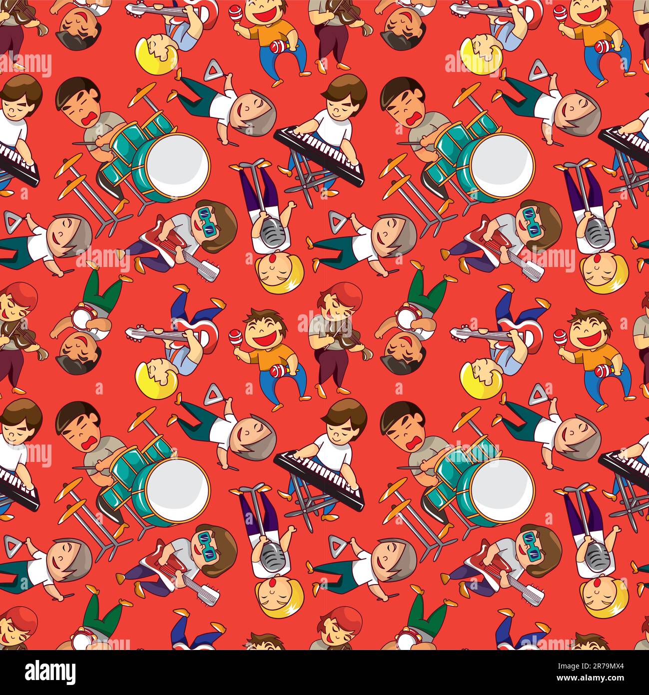 seamless rock band pattern Stock Vector Image & Art - Alamy