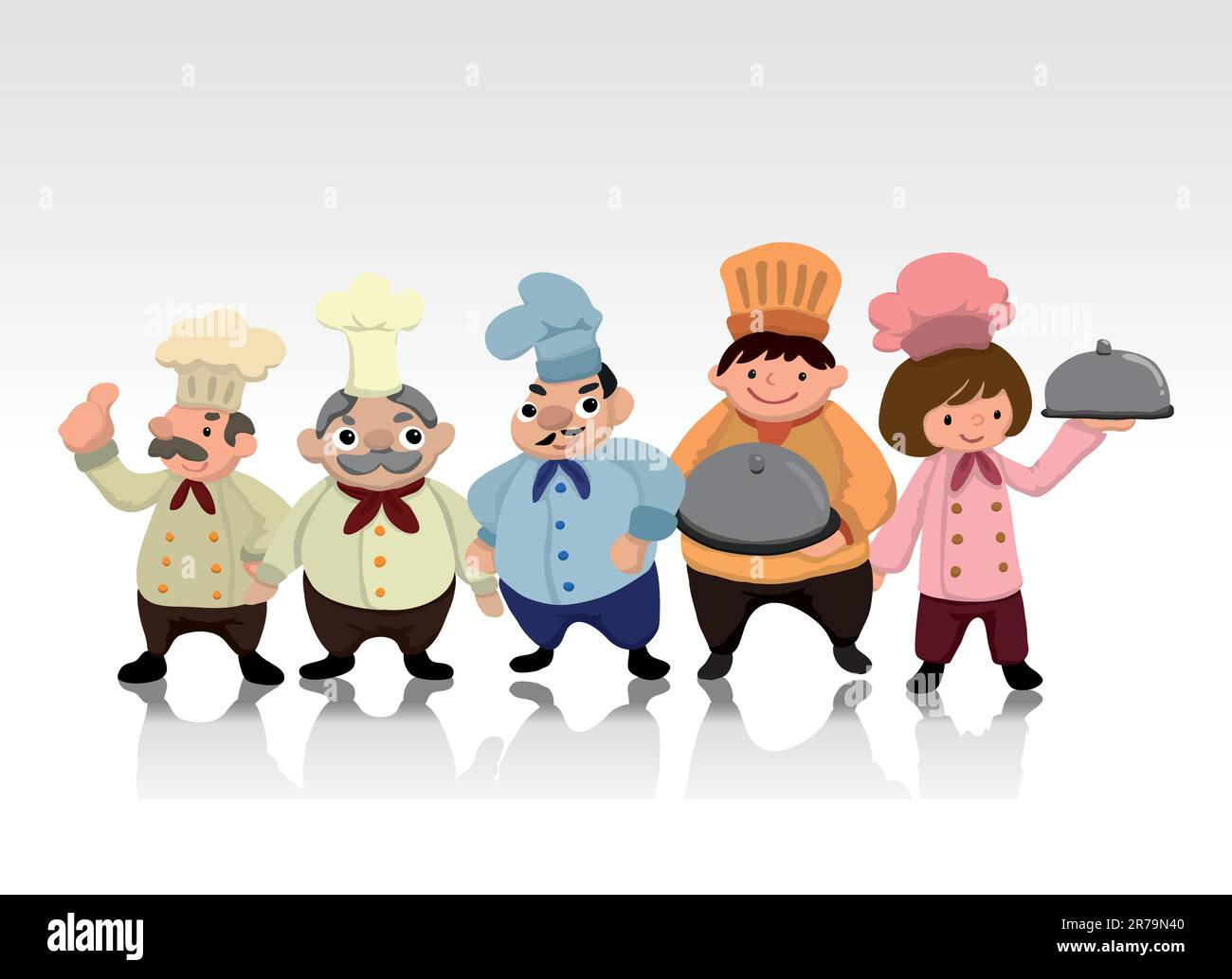 cartoon chef card Stock Vector Image & Art - Alamy