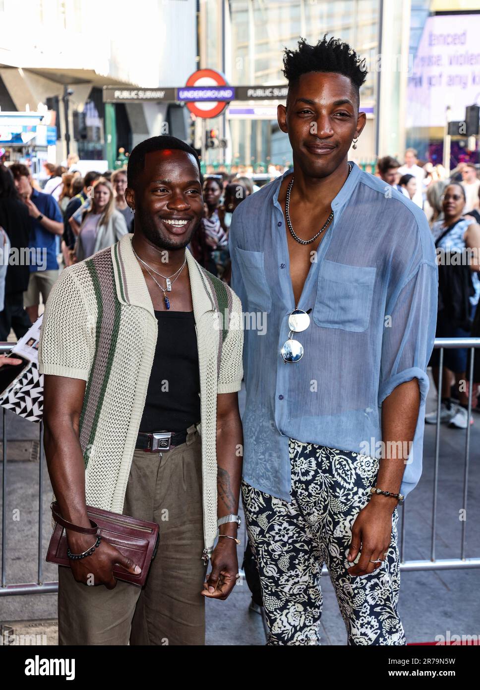 London, UK. 13th June, 2023. Ashley Byam and Matthew James Morrison ...