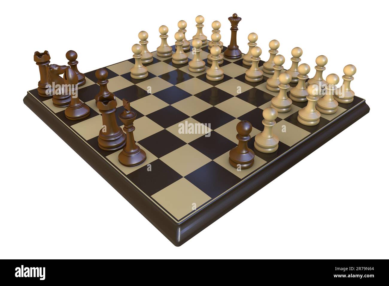 Horde variant of chess, an asymmetric chess variant with one side ...