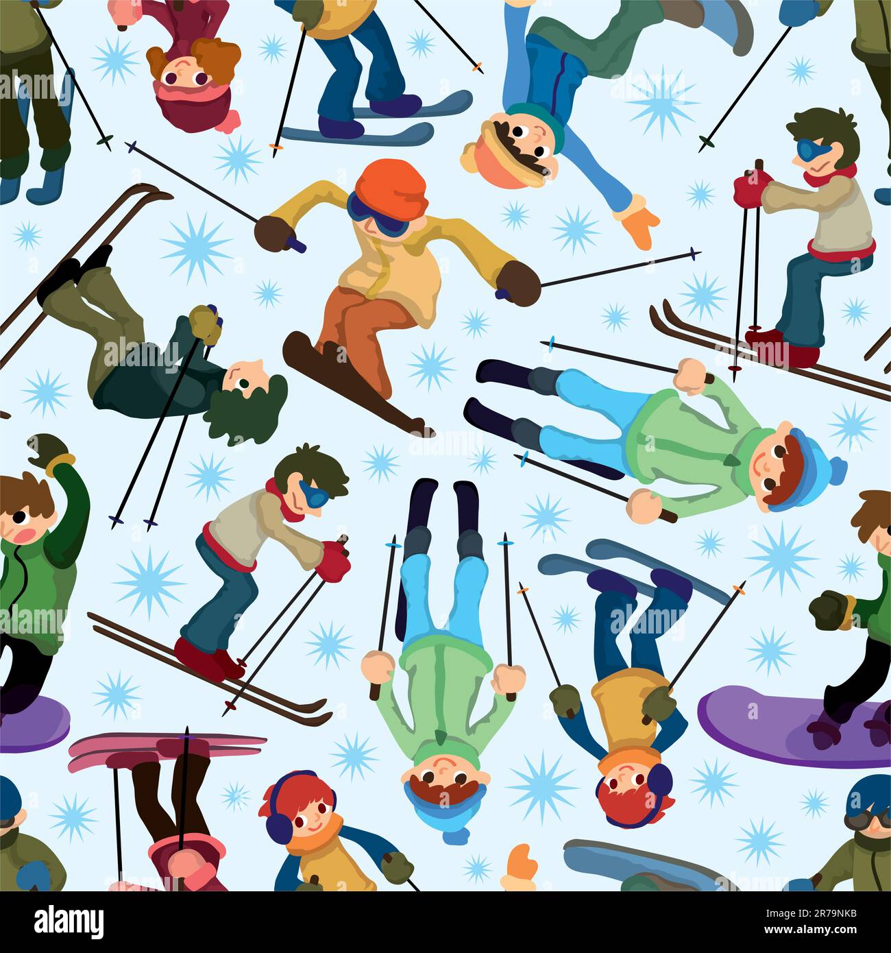 Snowboard pattern Stock Vector Images - Alamy
