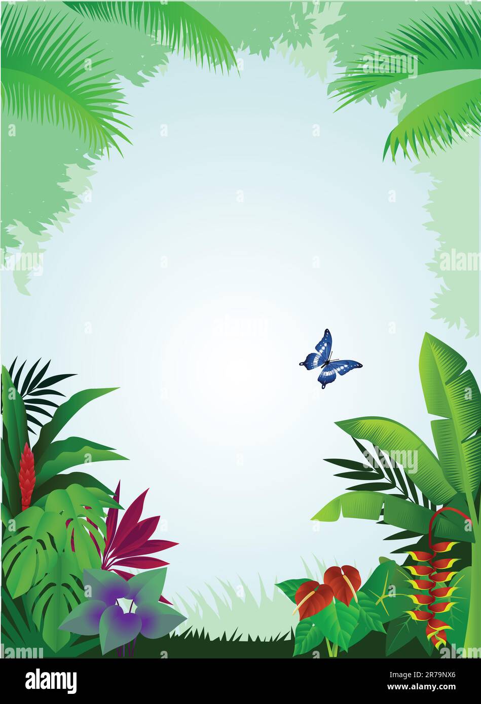 vector illustration of forest background Stock Vector Image & Art - Alamy