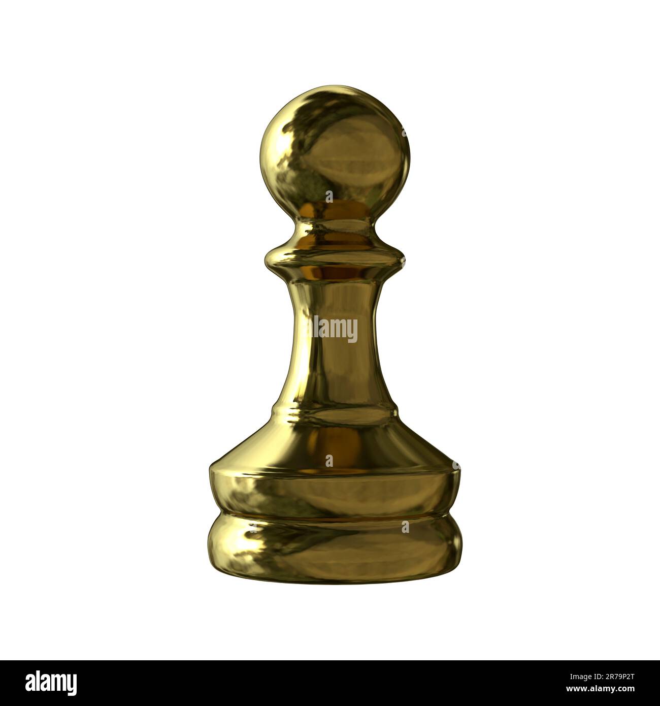 Golden pawn chess piece Cut Out Stock Images & Pictures - Alamy