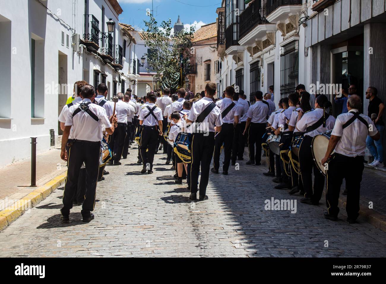 Music band participating at the Corpus Christi procession, an age-old ...