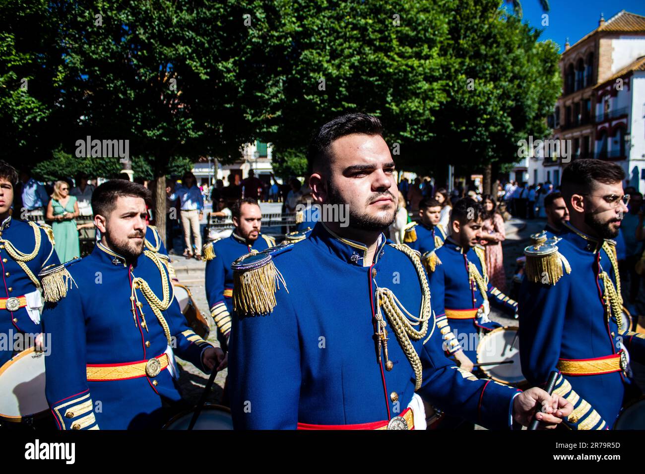 Music band participating at the Corpus Christi procession, an age-old ...