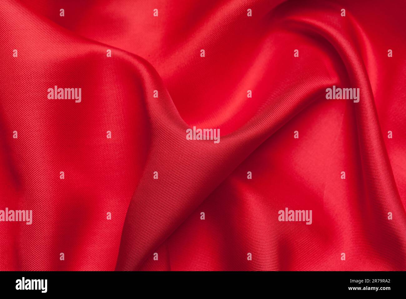 Red cloth waves background texture Stock Photo - Alamy