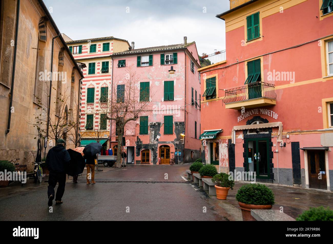 Alternating striped house, Saint John and colorful tower houses in ...