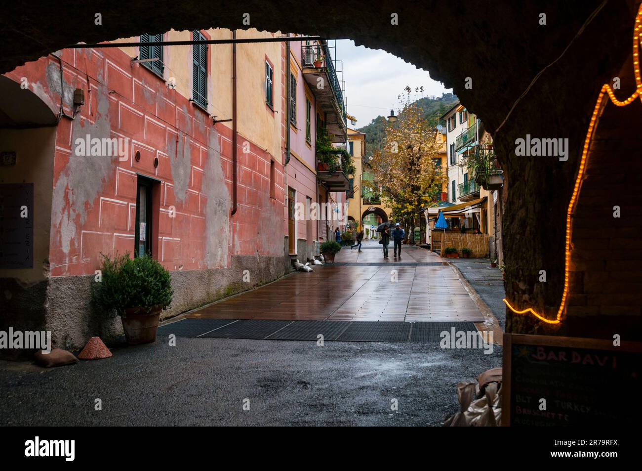 Monterossa al Mare, Cinque Terre on the Italian Riviera in Italy Stock ...