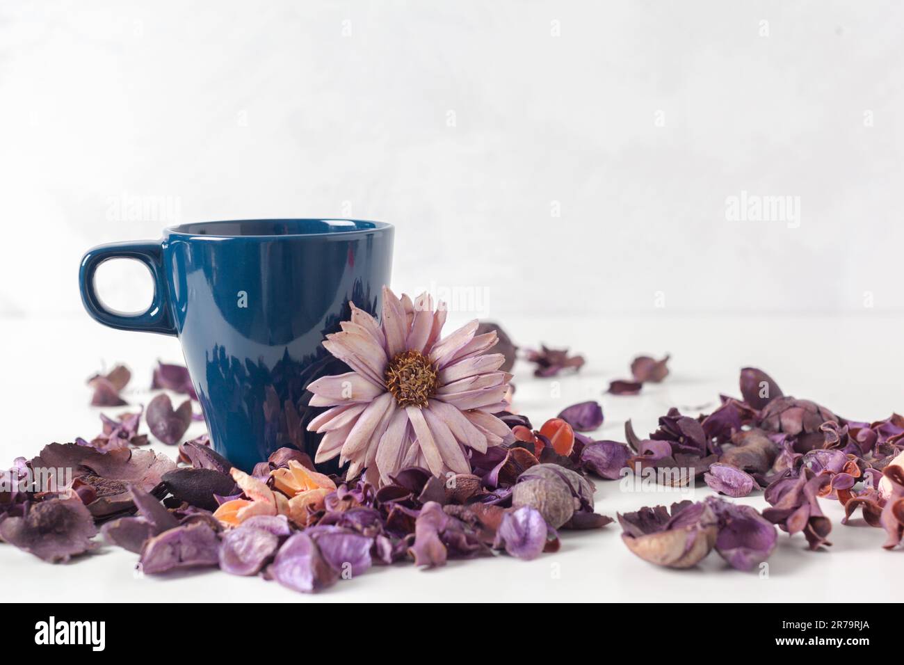 Delicate morning tea table setting Stock Photo - Alamy