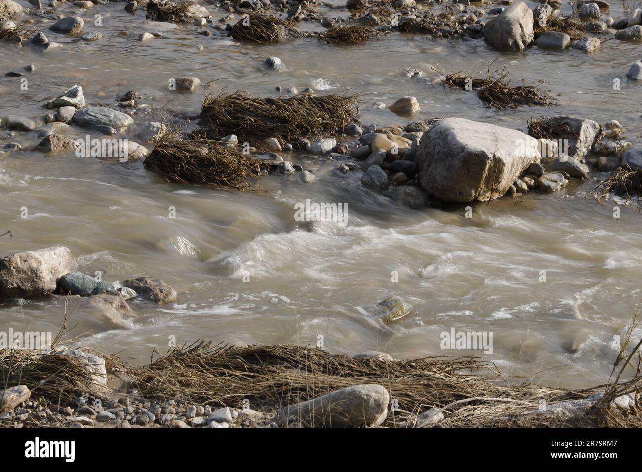 Almanzora river floating , long exposure, shutterspeed Stock Photo - Alamy