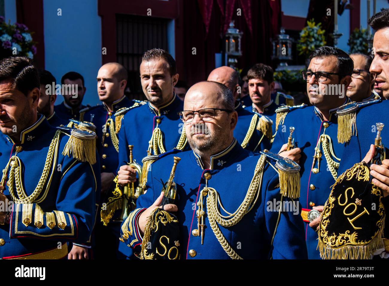 Music band participating at the Corpus Christi procession, an age-old ...