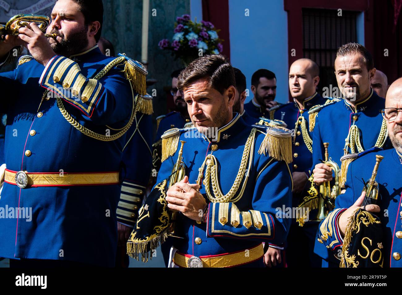 Music band participating at the Corpus Christi procession, an age-old ...