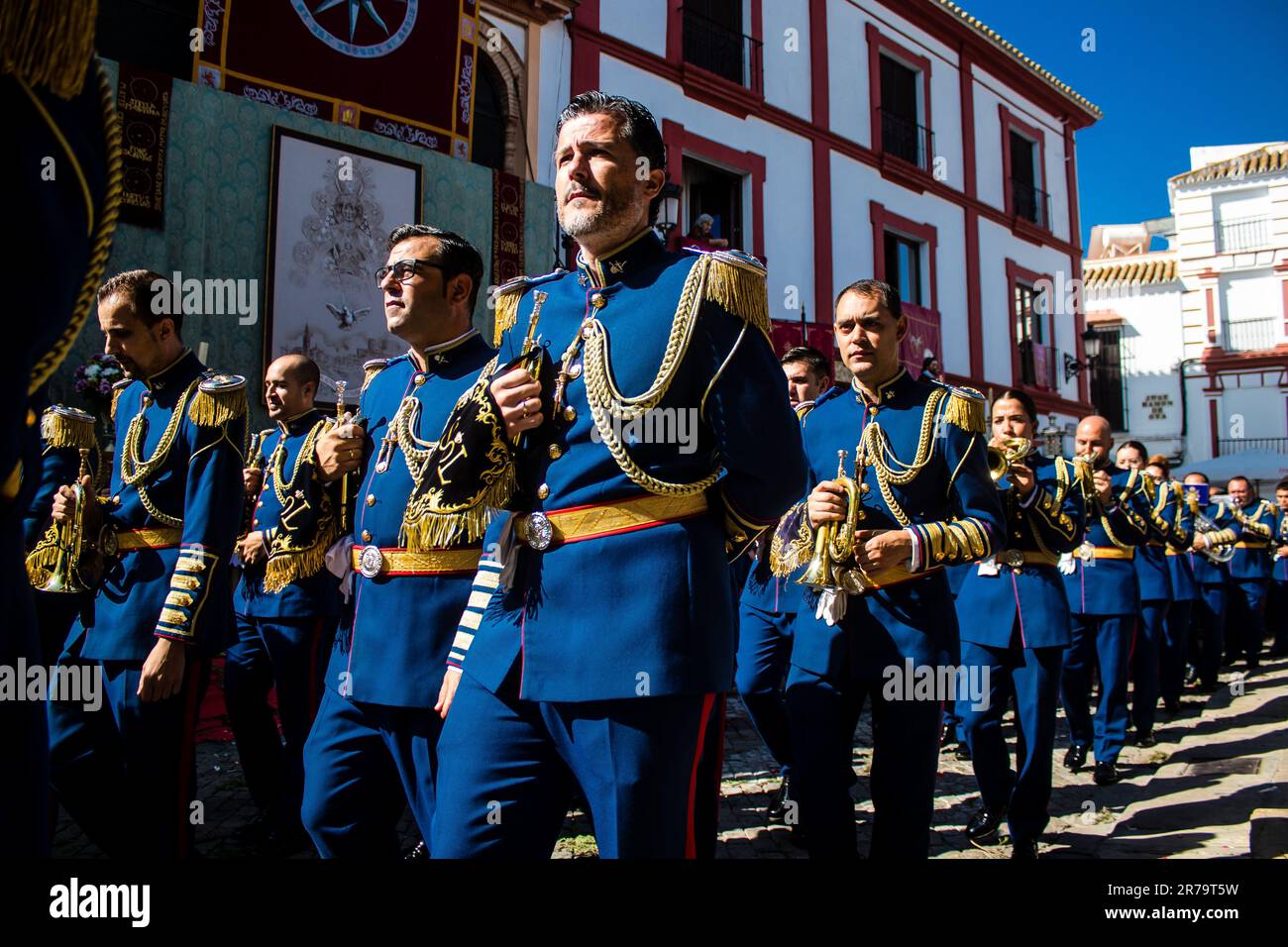 Music band participating at the Corpus Christi procession, an age-old ...