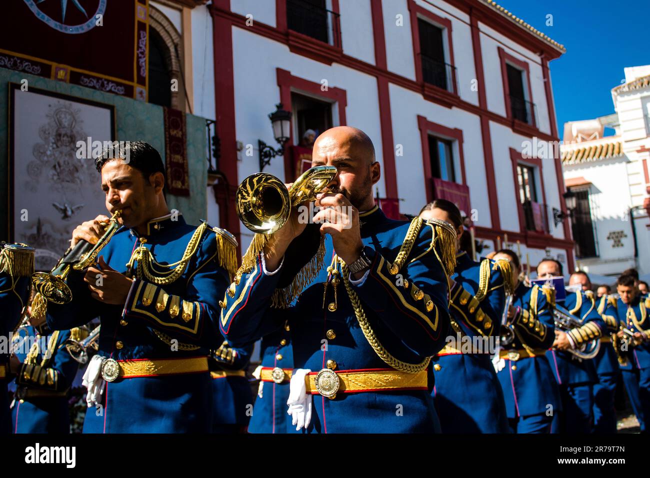 Music band participating at the Corpus Christi procession, an age-old ...