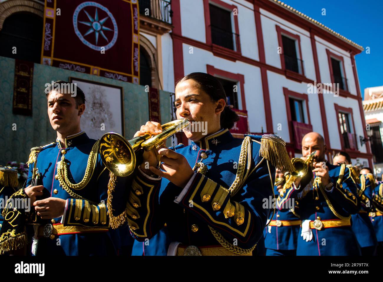 Music band participating at the Corpus Christi procession, an age-old ...