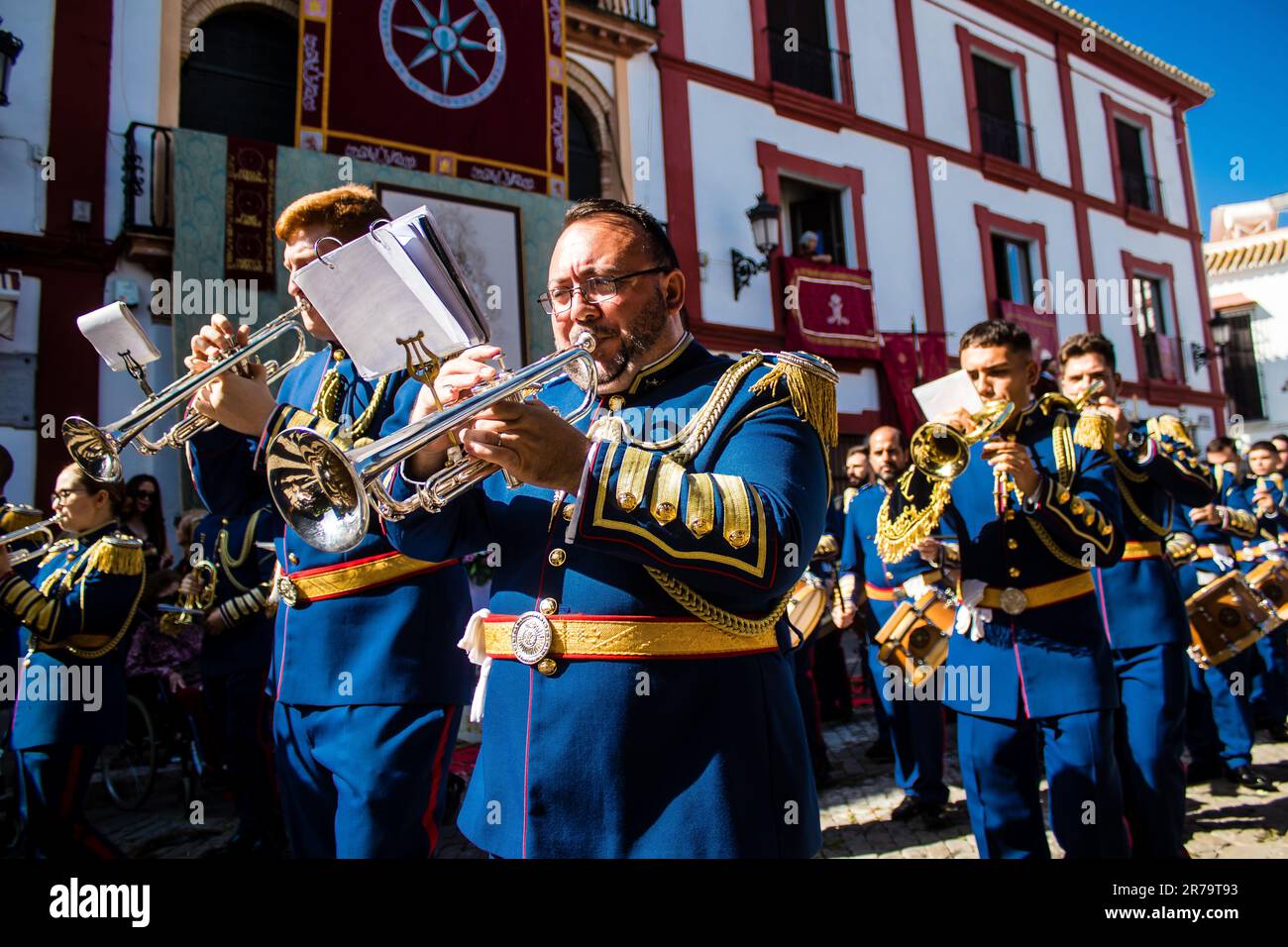 Music band participating at the Corpus Christi procession, an age-old ...