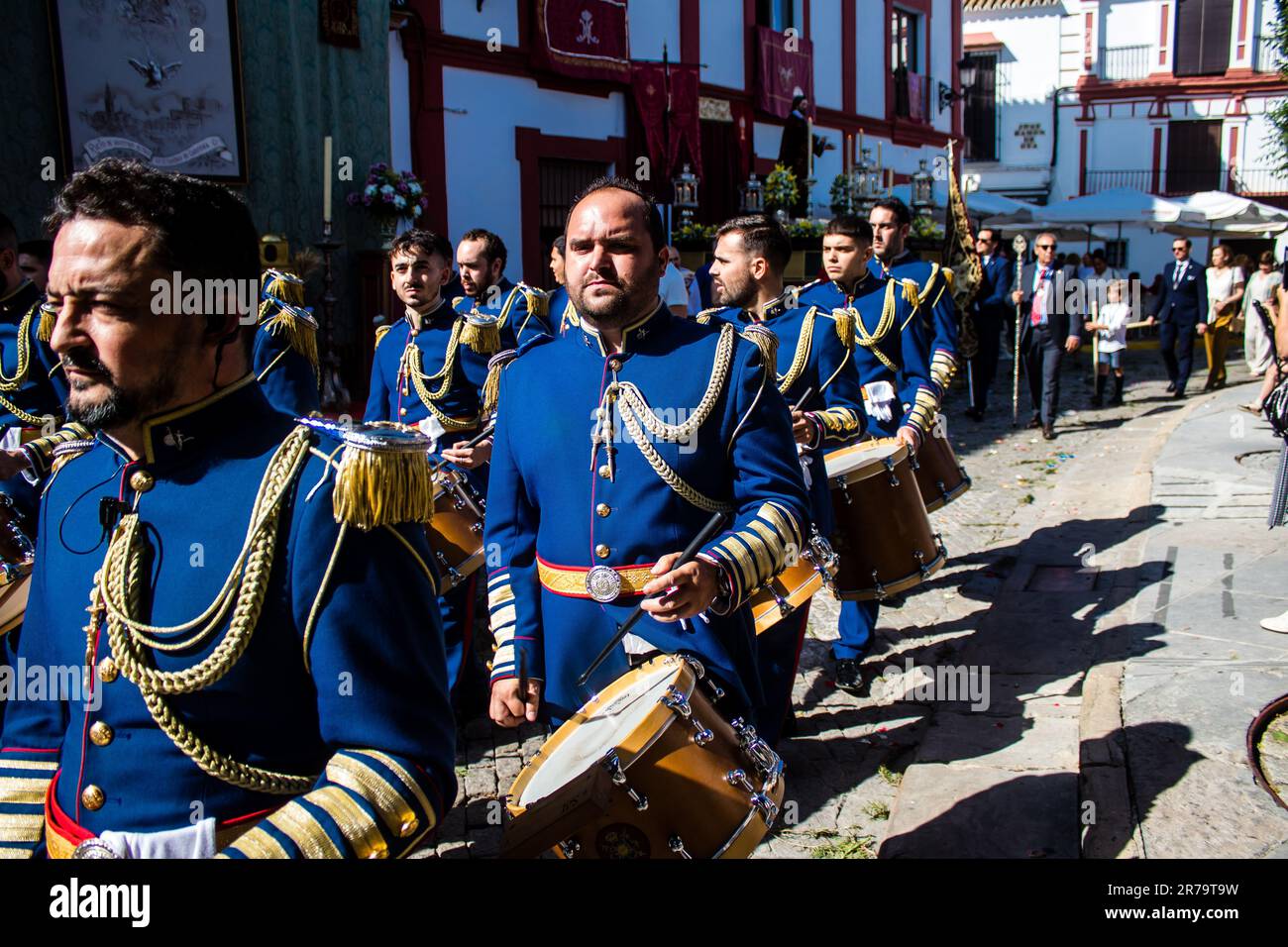 Music band participating at the Corpus Christi procession, an age-old ...
