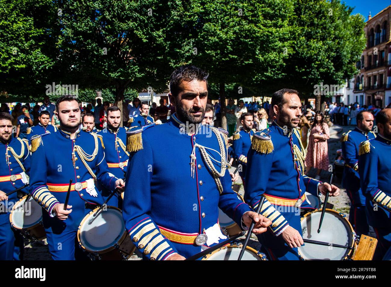 Music band participating at the Corpus Christi procession, an age-old ...