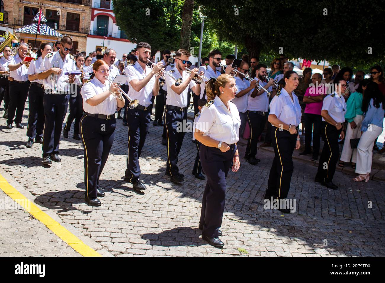 Music band participating at the Corpus Christi procession, an age-old ...