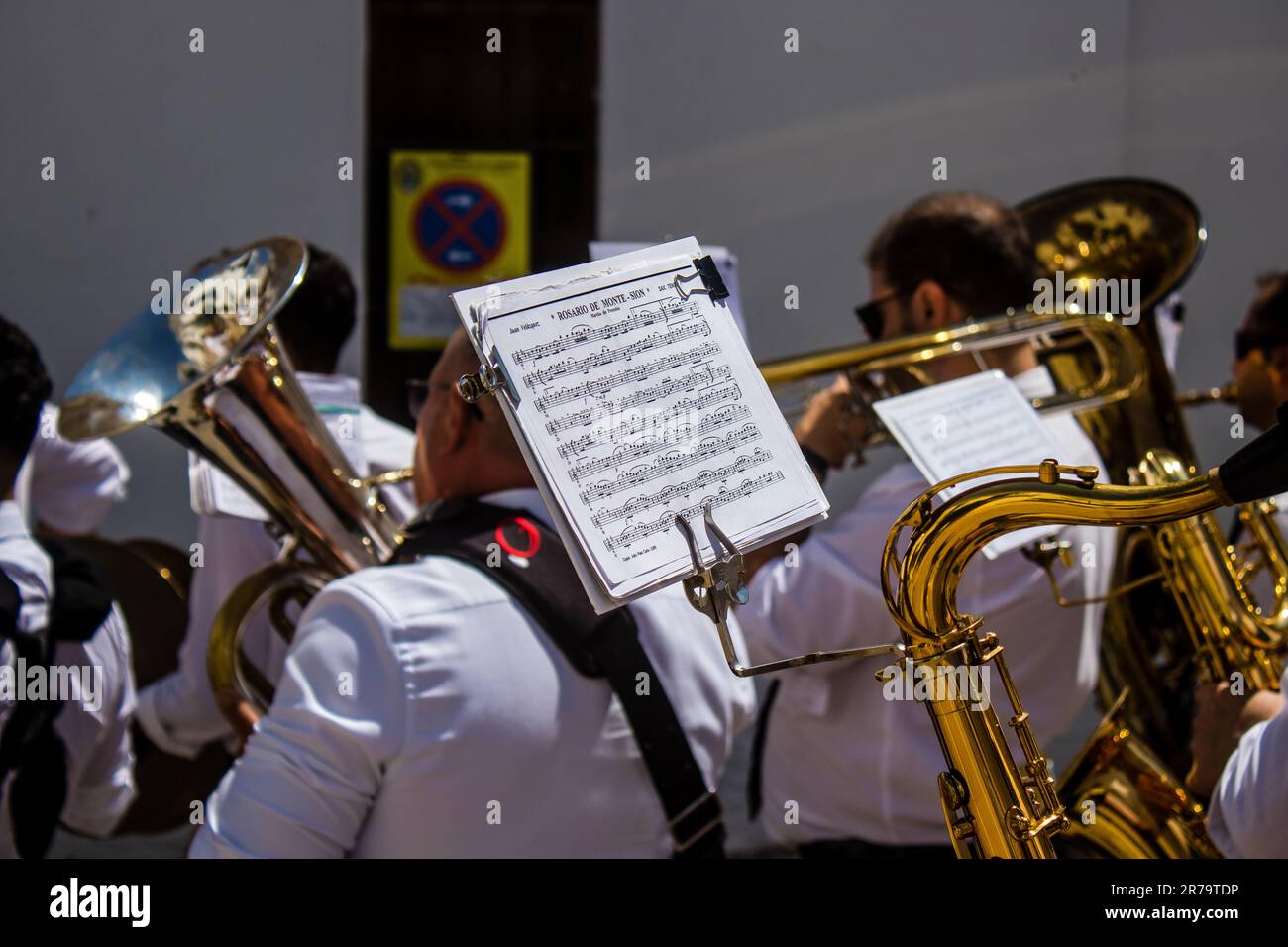 Music band participating at the Corpus Christi procession, an age-old ...