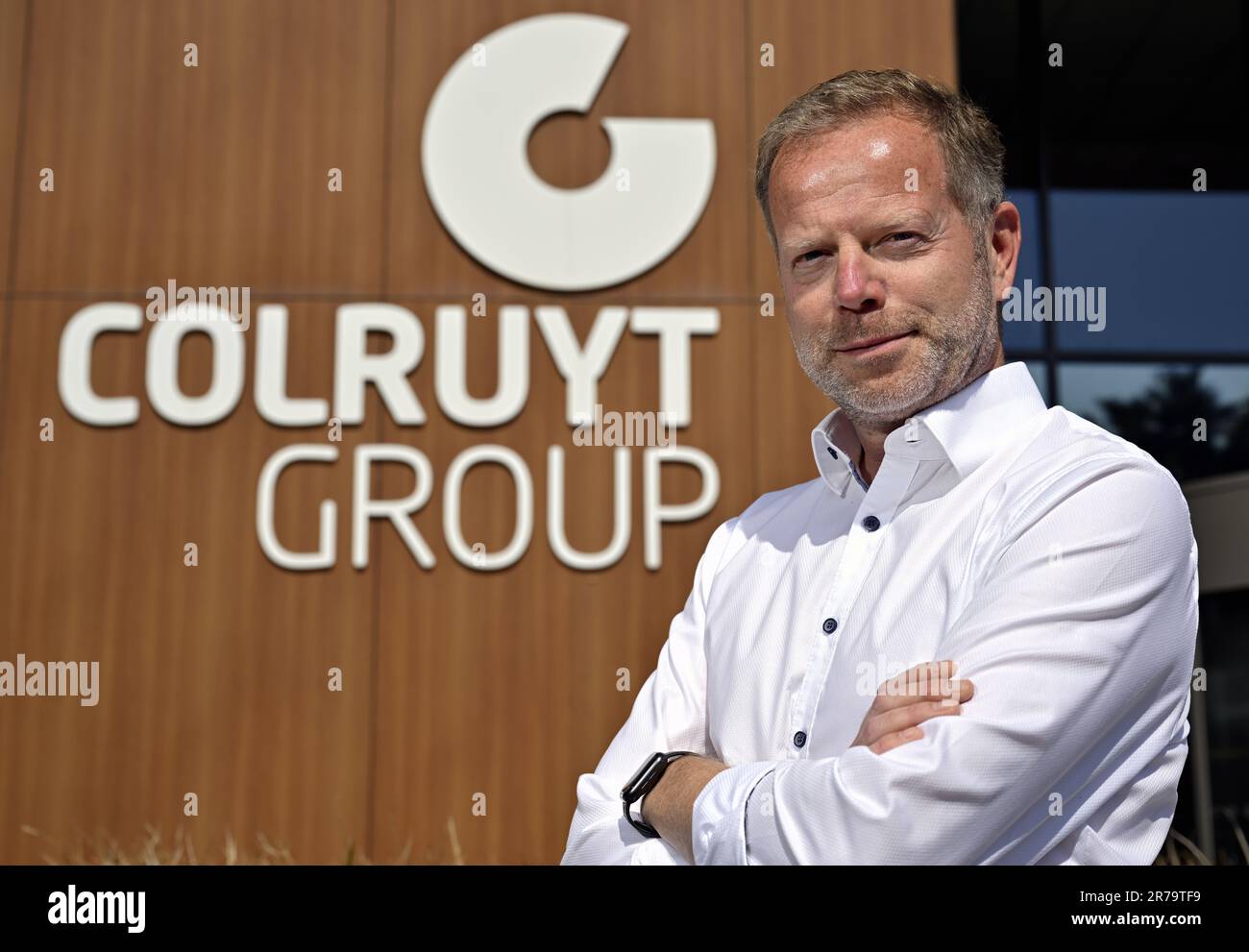 Brussels, Belgium. 14th June, 2023. New Colruyt CEO Stefan Goethaert ...