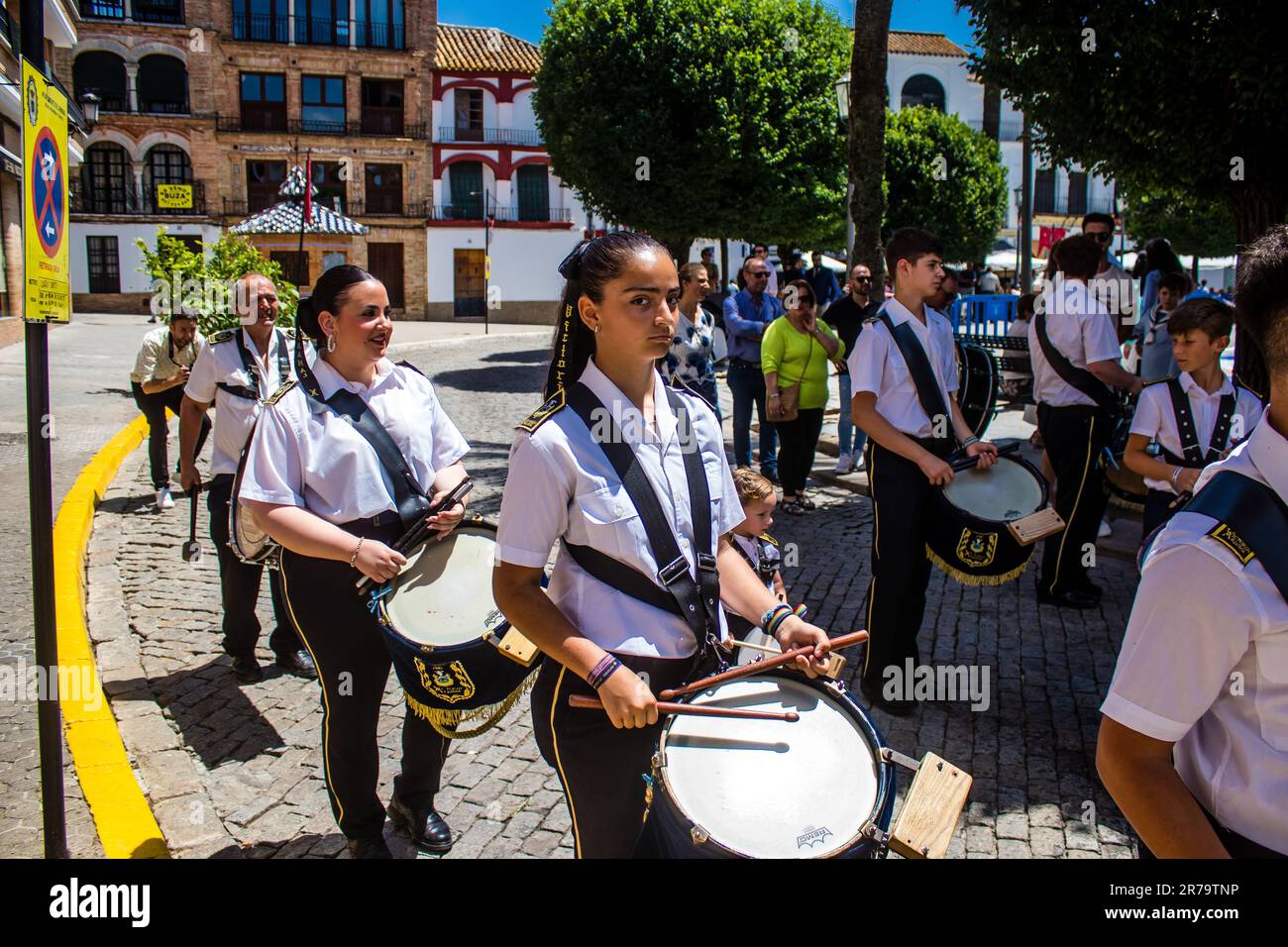 Music band participating at the Corpus Christi procession, an age-old ...